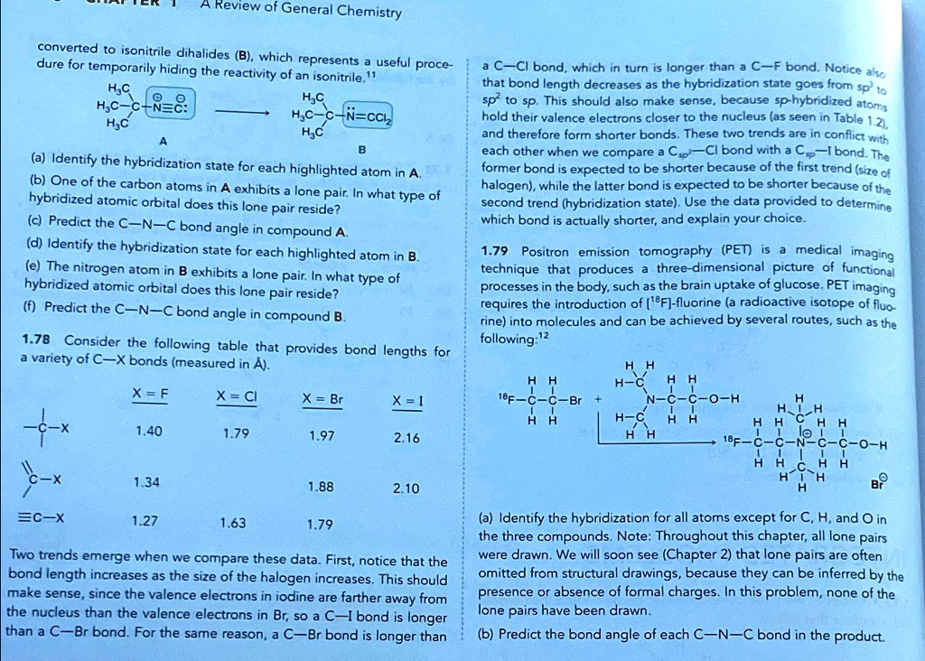 a review of general chemistry converted to isonitrile dihalides b which ...