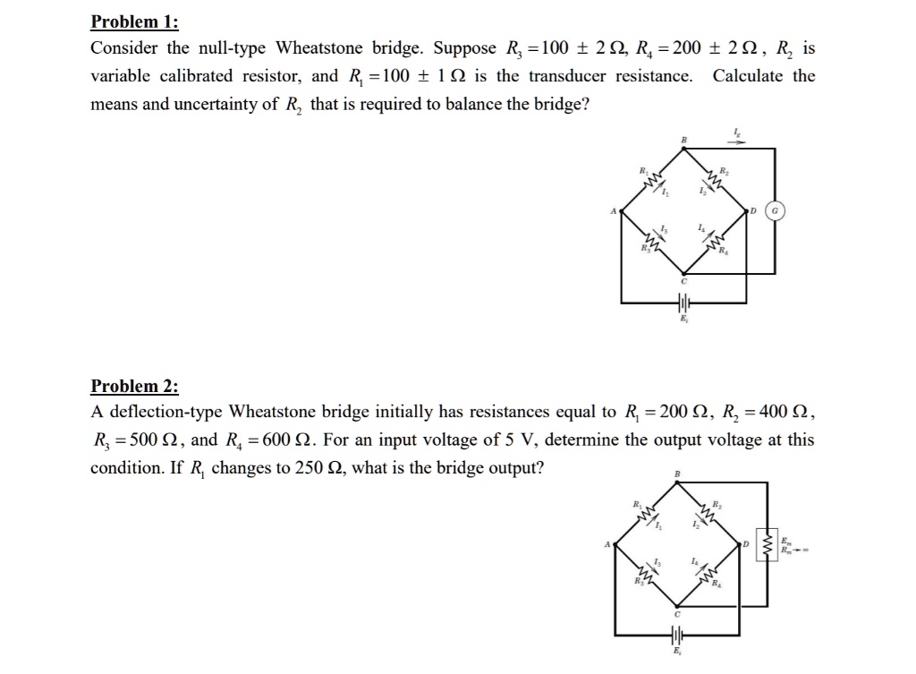 Wheatstone Bridge Output Equation