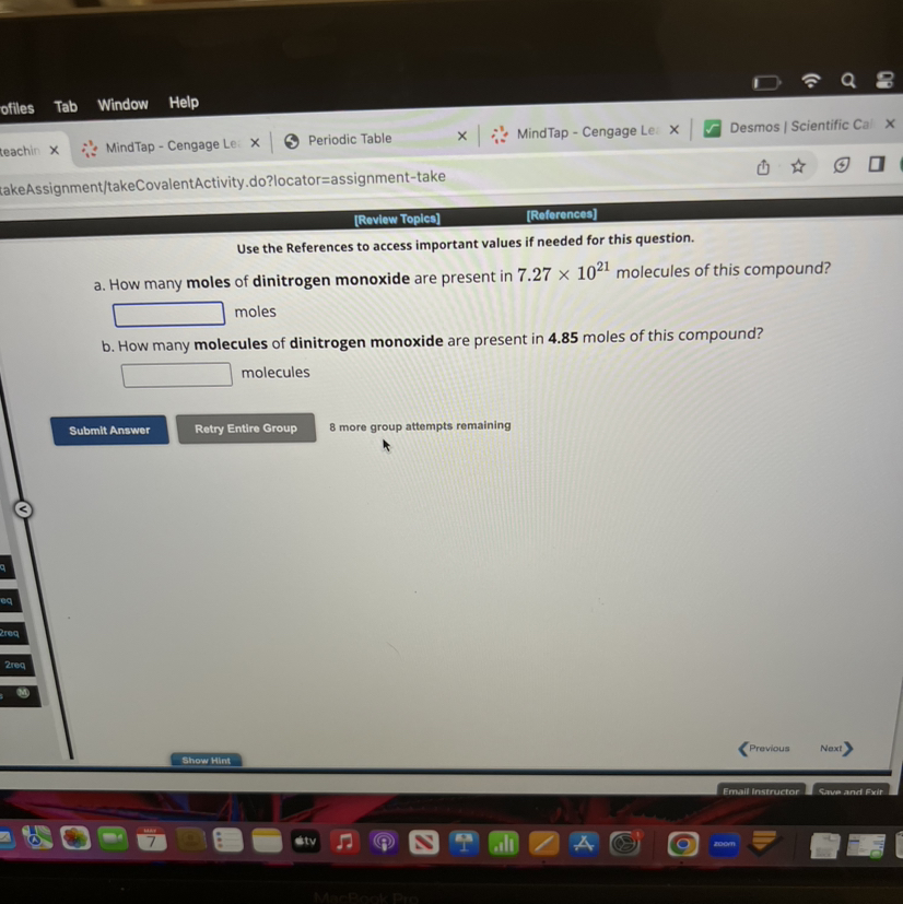 SOLVED: ofiles Tab Window Help teachin x ∵ MindTap-Cengage Le x | (5 ...