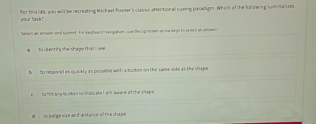 texts for this lab you will be recreating michael posners classic ...