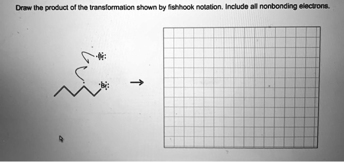 Draw the product of the transformation shown by fishhook notation ...