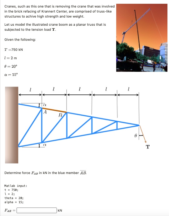 SOLVED: Cranes such as this one that are removing the crane that was ...
