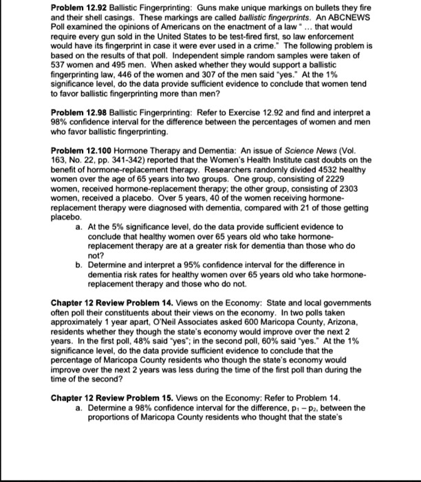 problem 1292 ballistic fingerprinting guns make unique markings on ...