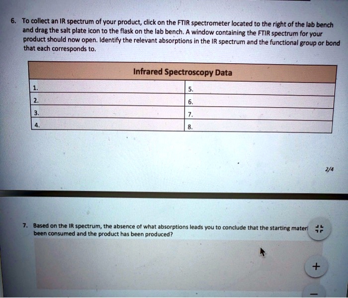 to collect an ir spectrum of your product click on the ftir ...