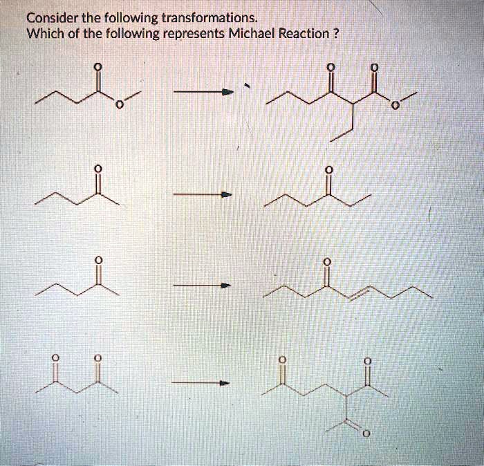 SOLVED: Consider the following transformations Which of the following ...