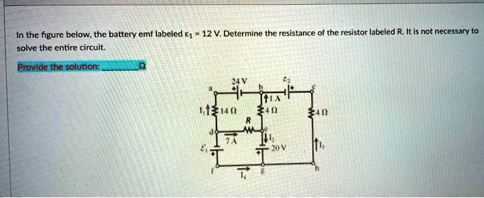 SOLVED: In the figure below, the battery emf labeled â‚¬1 is 12 V ...