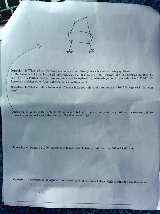 SOLVED: Question 3: Which of the following are correct about linkage ...