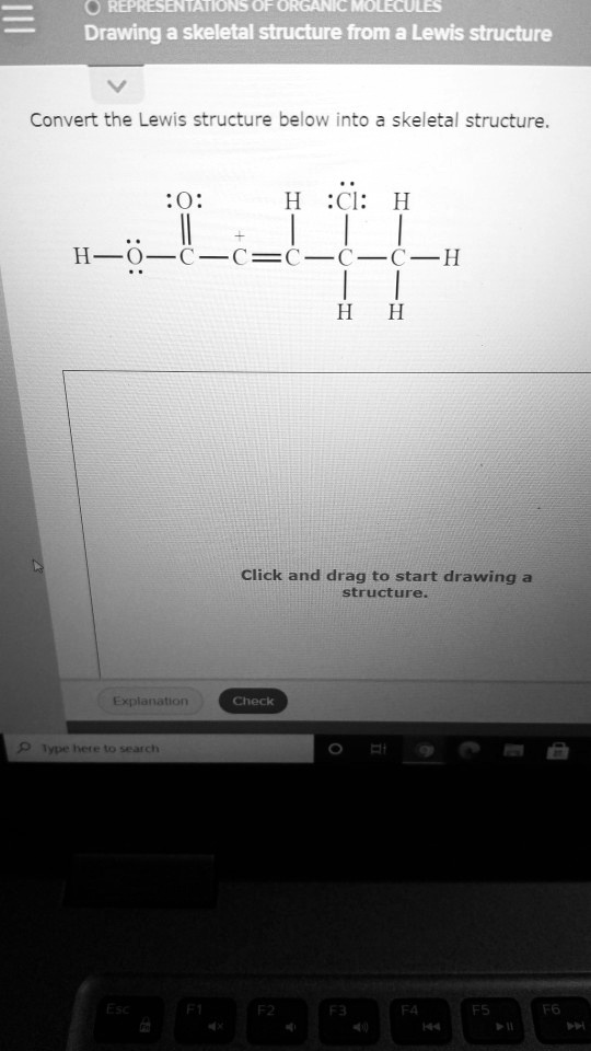 SOLVED: Representations of a Molecule: Drawing a Skeletal Structure from a Lewis Structure ...
