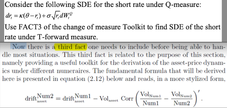 Consider the following SDE for the short rate under Q-measure: d rt=κ(θ ...