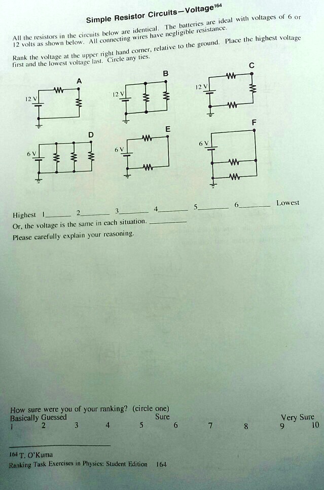 Simple Resistor Circuits-Voltage 164 All the resistors in the circuits ...