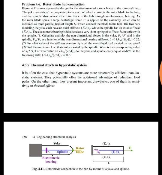 SOLVED: Problem 4.6: Rotor Blade Hub Connection Figure 4.11 shows a ...