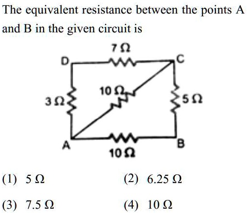 SOLVED: 'calculate the resistance between points A and B'