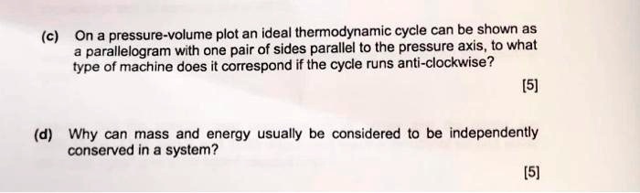 SOLVED: please do both questions (c)On a pressure-volume plot an ideal ...