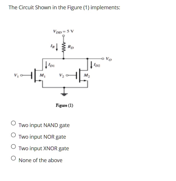 Solved The Circuit Shown In The Figure 1 Implements Vot Sv Ru Vo It Im Figure 1 Two Input