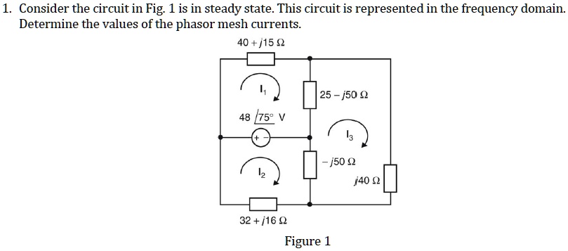 1. Consider the circuit in Fig. 1 is in steady state. This circuit is represented in the ...