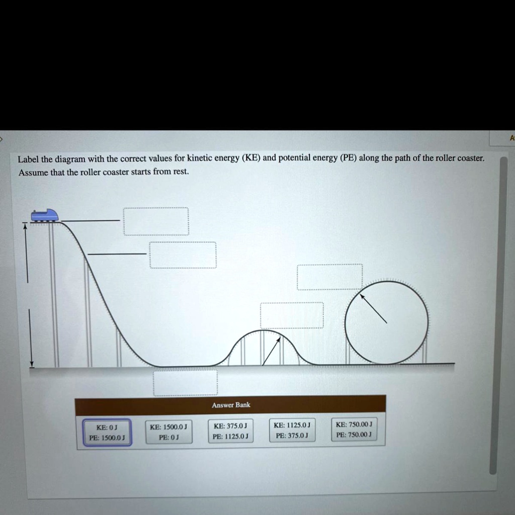 VIDEO solution: Label the diagram with the correct values for kinetic ...