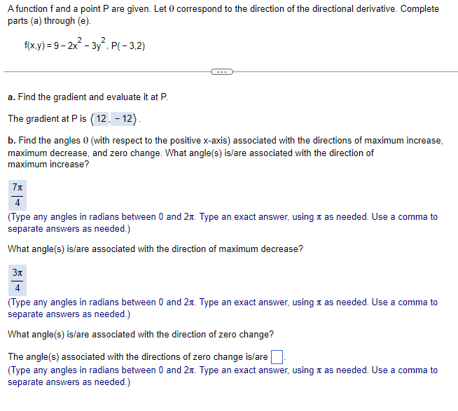 SOLVED: A function f and a point P are given. Let θ correspond to the ...