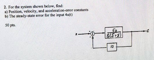 2for the system shown belowfind a positionvelocityand acceleration ... 2for the system shown belowfind a positionvelocityand acceleration ...