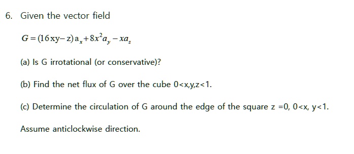 Vector Field Conservative