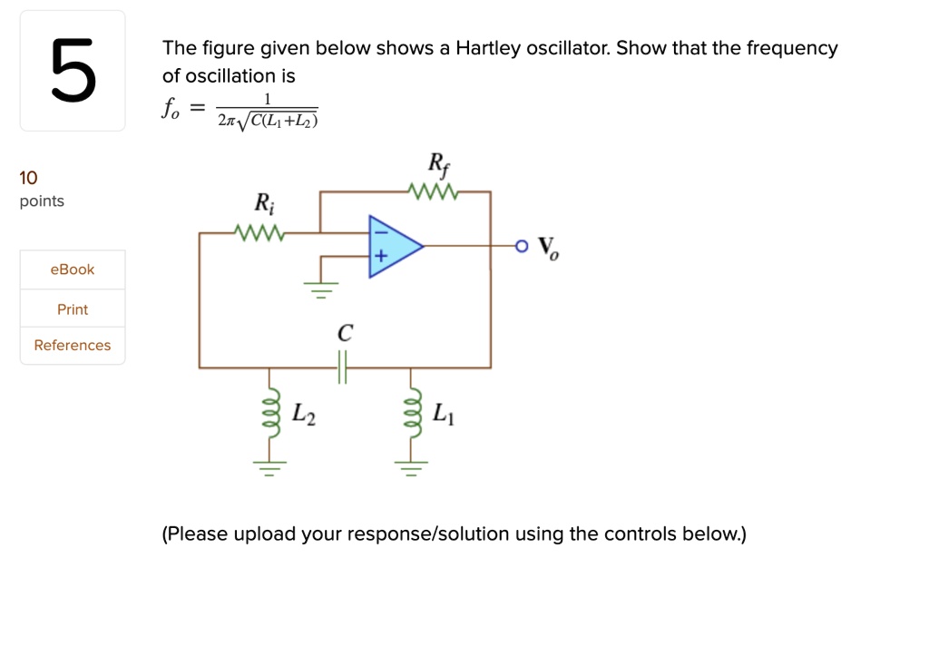 The figure given below shows a Hartley oscillator. Show that the ...