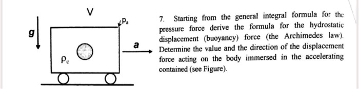 V Pa g Pe a 7. Starting from the general integral formula for the ...