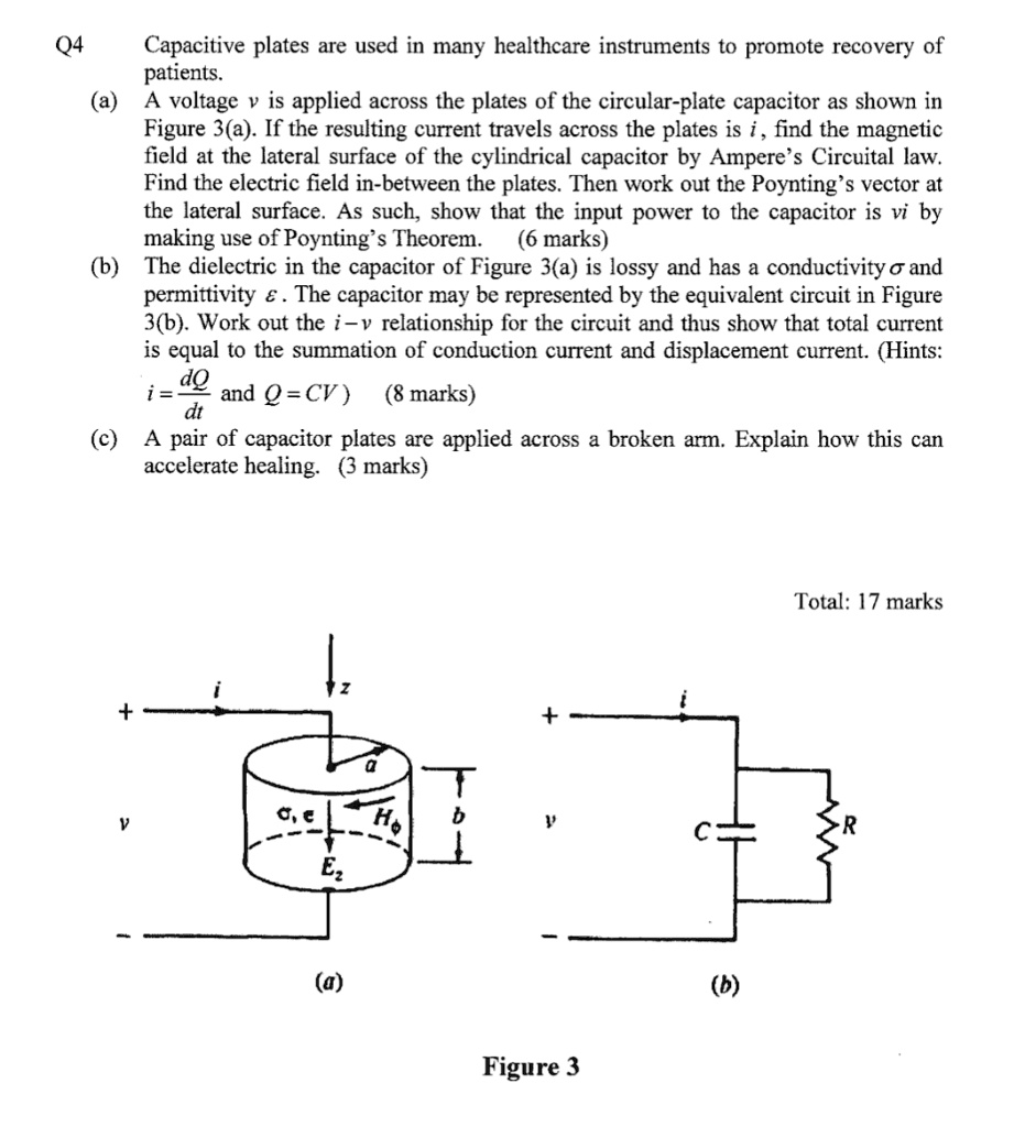 SOLVED: Capacitive plates are used in many healthcare instruments to ...