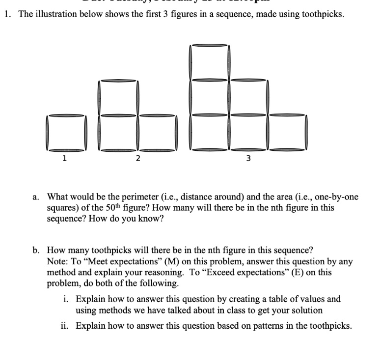 the illustration below shows the first 3 figures in a sequence made using toothpicks what would ...