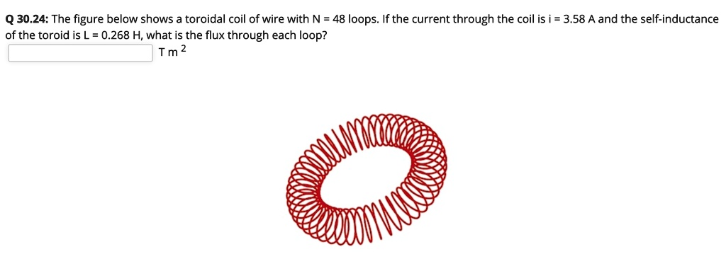 q 3024 the figure below shows a toroidal coil of wire with n 48 loops ...