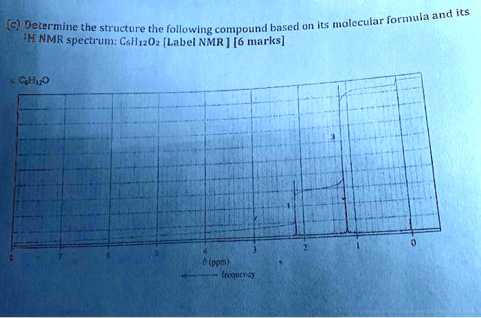 SOLVED: formula and its [c) Determine the structure the following compound based on its ...