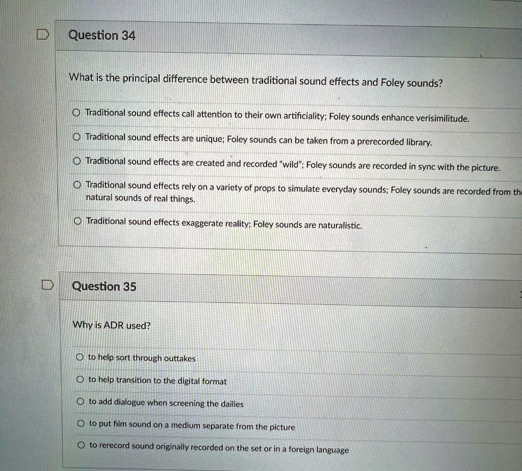 SOLVED: Question 34 What is the principal difference between ...