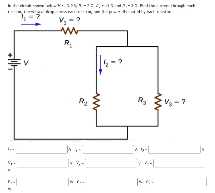 Solved In The Circuit Shown Below V 13 9 V Rz 5 0 R2 14 Q And Rz