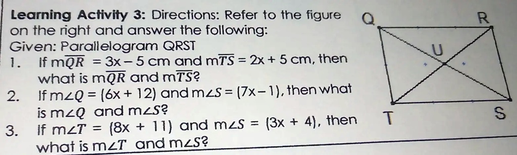 SOLVED: Learning Activity 3: Directions: Refer to the figure on the ...