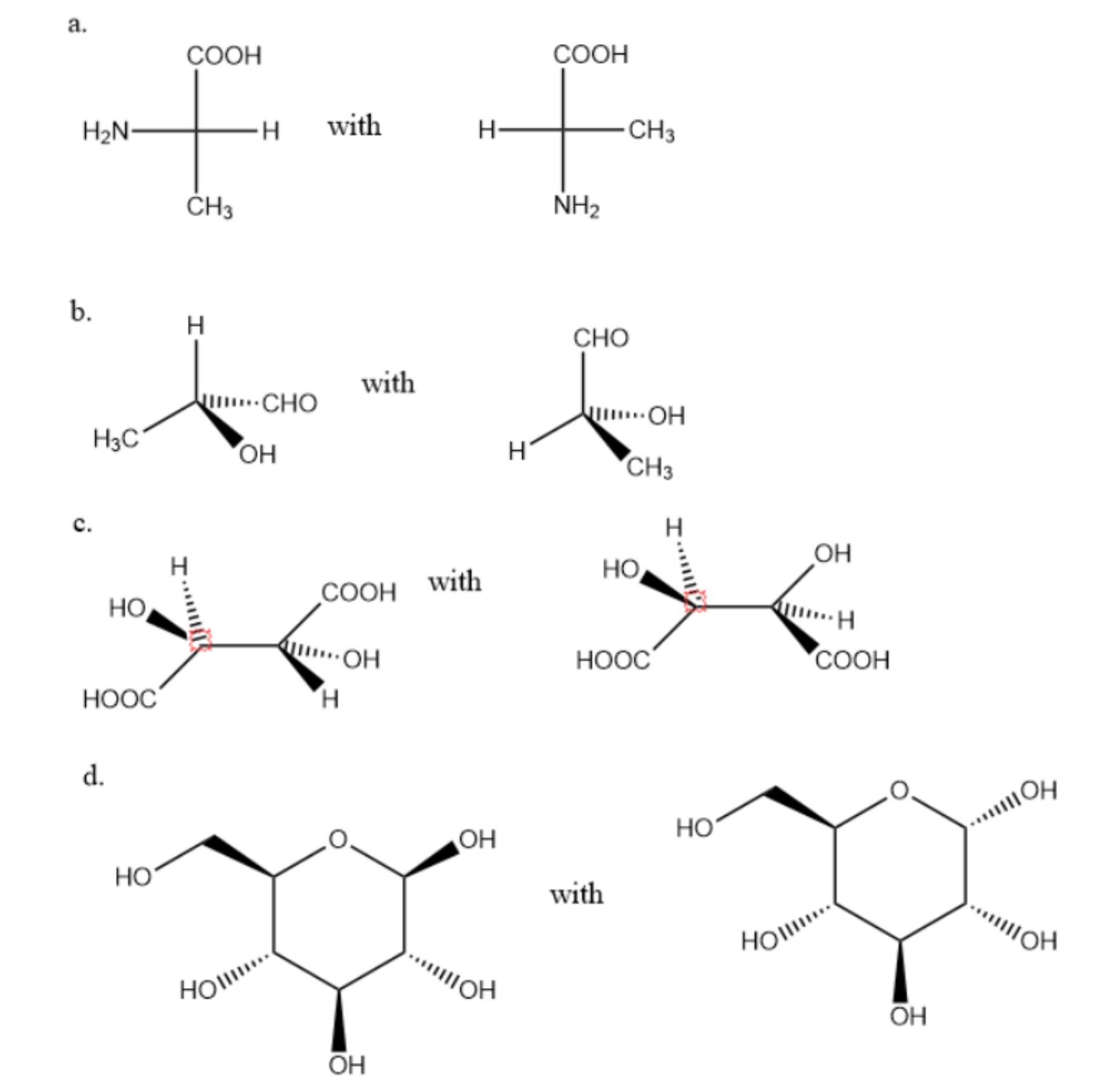 among the following pairs of molecular structures of molecules identify ...