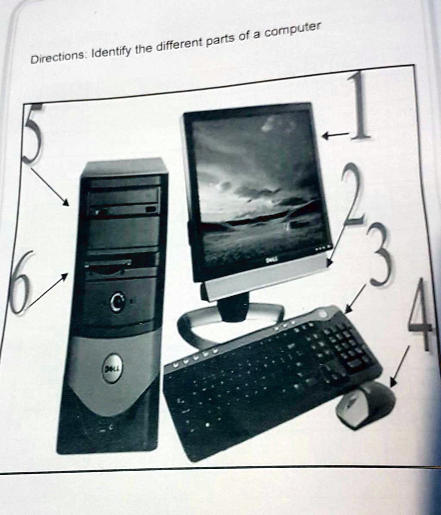 'Identity THE different parts of a computer 0f 3 computer different ...