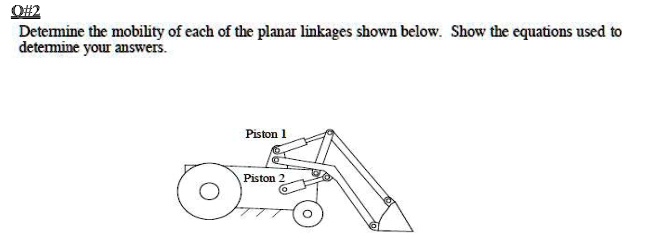 O#2 Determine the mobility of each of the planar linkages shown below ... O#2 Determine the mobility of each of the planar linkages shown below ...