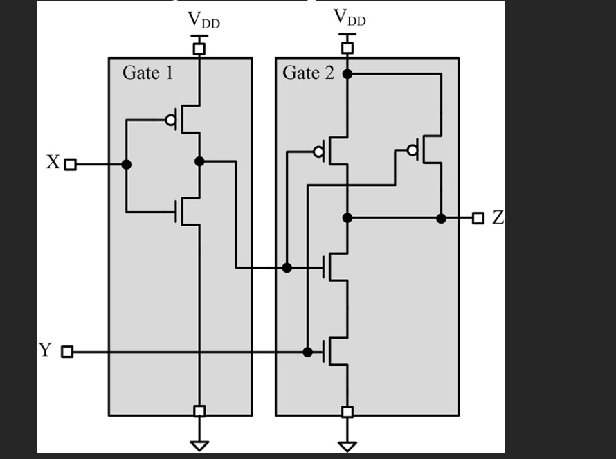 SOLVED: The circuit schematic below shows the transistor implementation ...