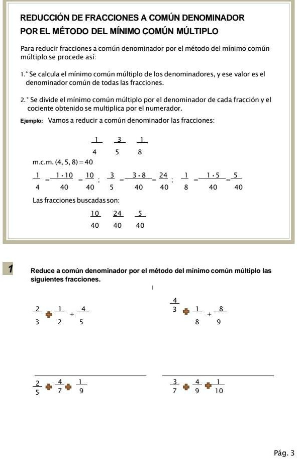 SOLVED: ayuda banda es pa hoy REDUCCIÓN DE FRACCIONES A COMÚN ... SOLVED: ayuda banda es pa hoy REDUCCIÓN DE FRACCIONES A COMÚN ...