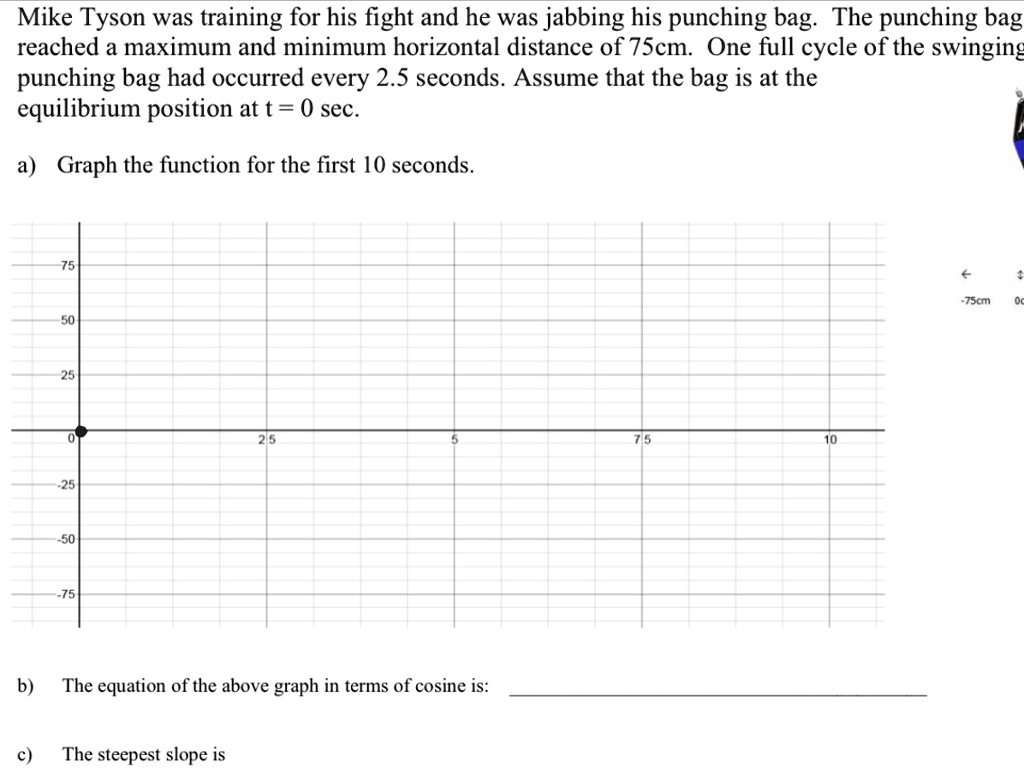 Mike Tyson was training for his fight and he was jabbing his punching ...