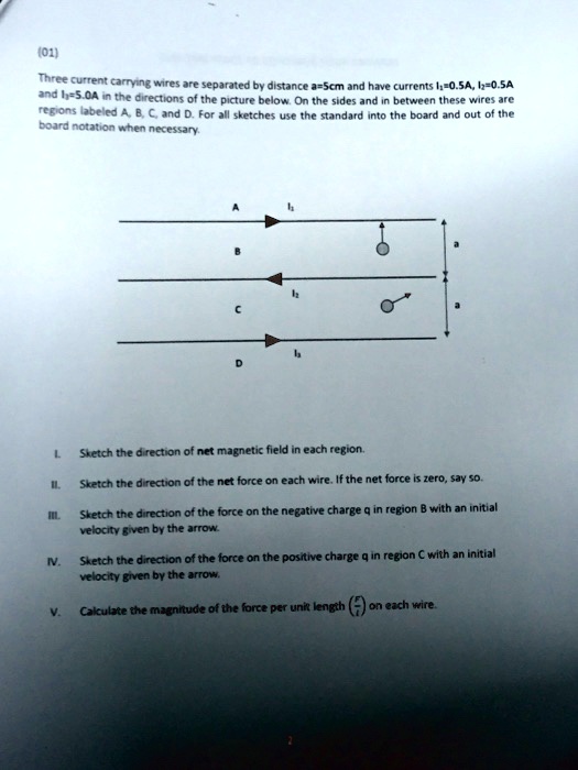 SOLVED: (01) board notation when necessary Sketch the direction of net ...