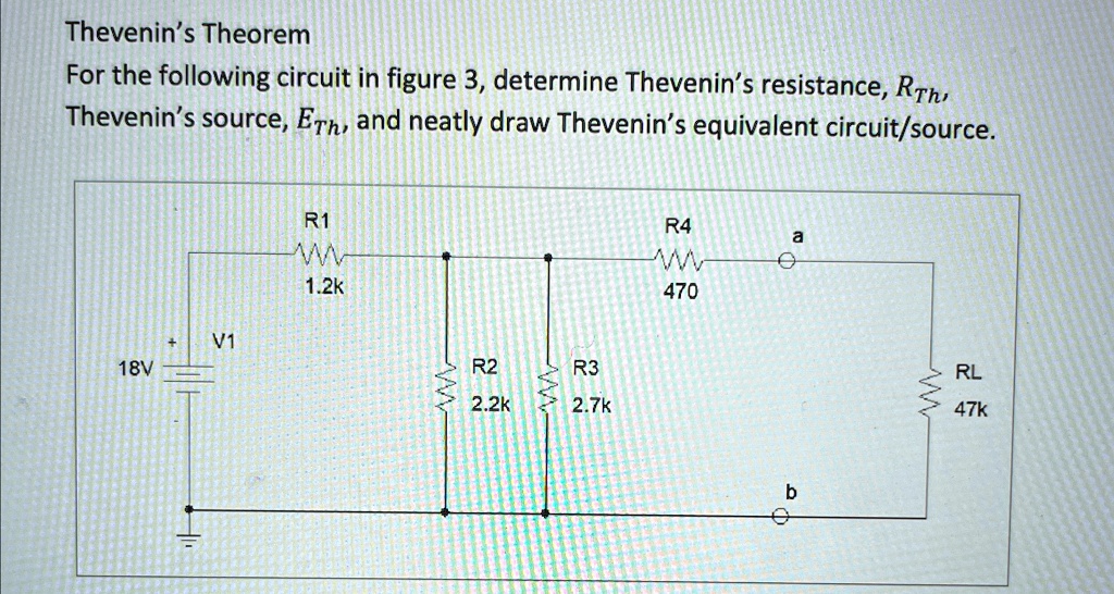 thevenins theorem for the following circuit in figure 3 determine ...