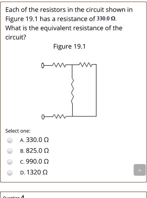 SOLVED: Each of the resistors in the circuit shown in Figure 19.1 has a resistance of 330.0 2 ...