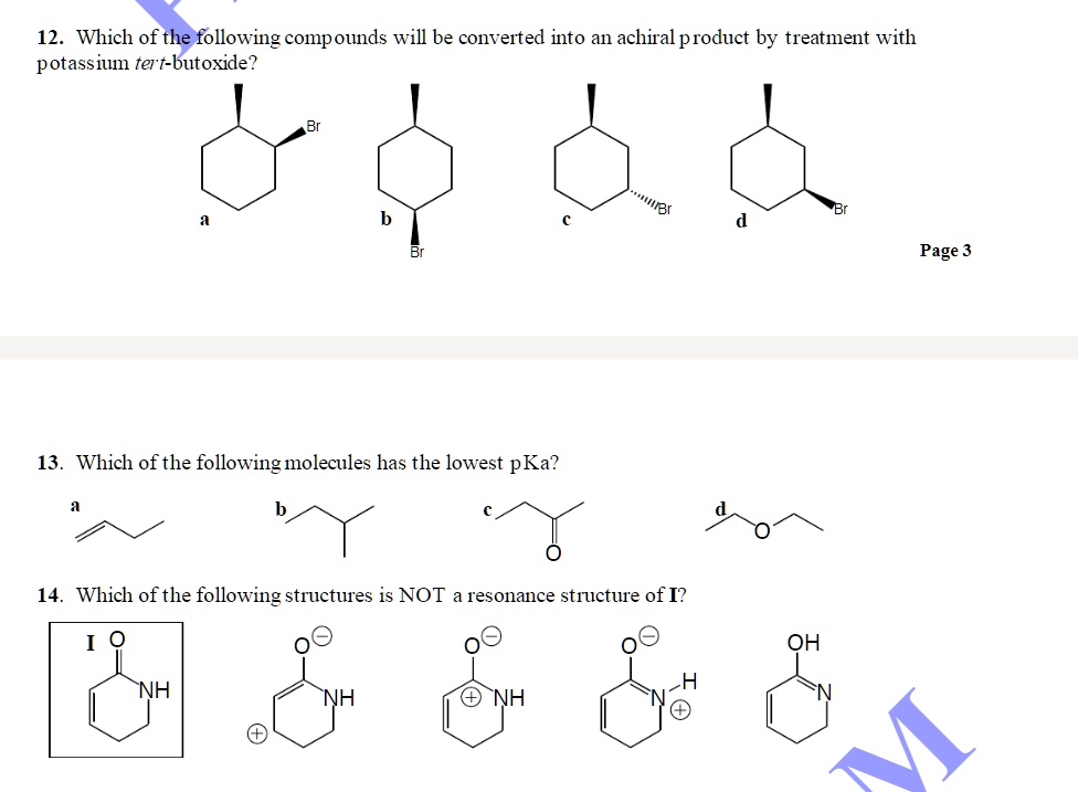 SOLVED: 12. Which of the following compounds will be converted into an ...