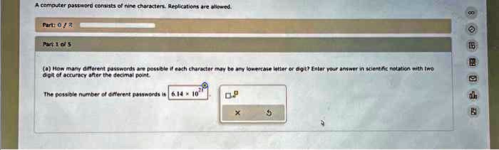 Solved A Computer Password Consists Of Nine Characters Replications Are Allowed Part 0 5