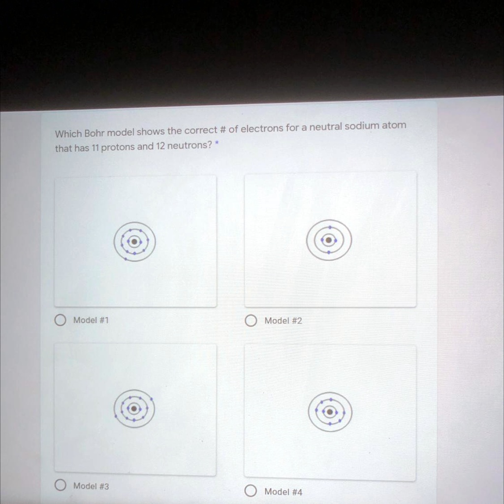 SOLVED: 'Which Bohr model shows the correct # of electrons for a ...