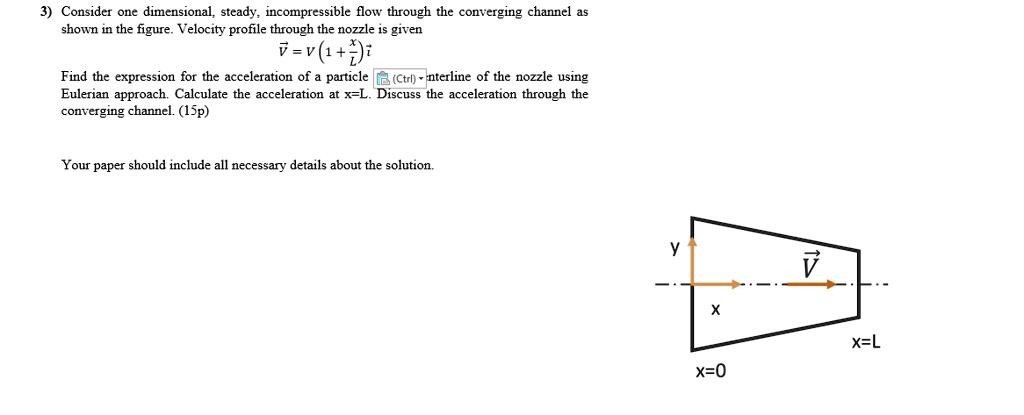 Solved Consider Onc Dimensional Steady Incompressible Flow Through