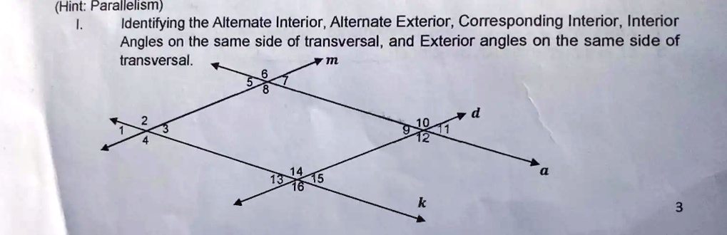 SOLVED: (Hint: Parallelism) Identifying the Altemate Interior ...