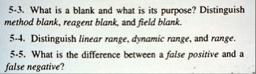 5 3 what is a blank and what is its purpose distinguish method blank ...