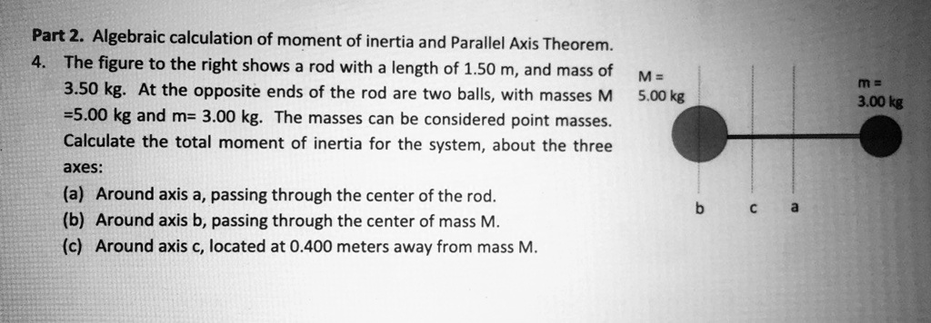 part 2 algebraic calculation of moment of inertia and parallel axis ...