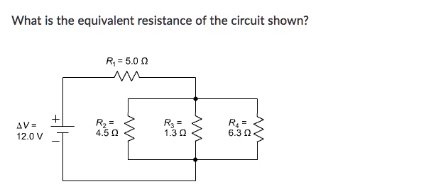 SOLVED: What is the equivalent resistance of the circuit shown? Ri = 5. ...