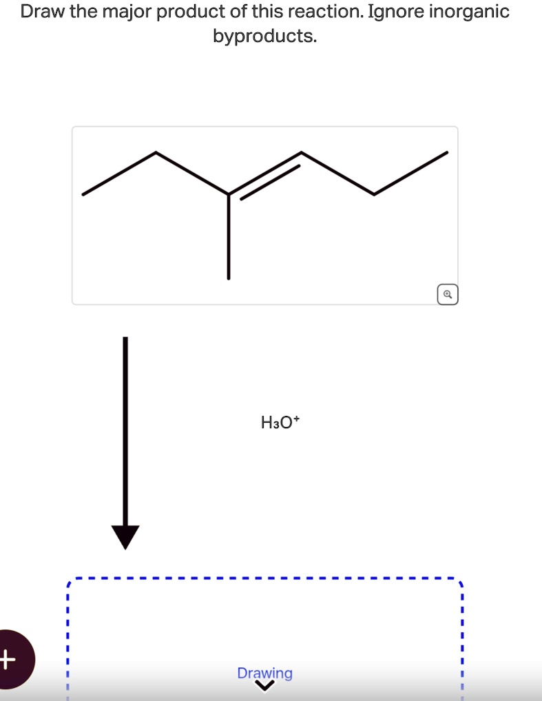 SOLVED: Draw the major product of this reaction. Ignore inorganic ...